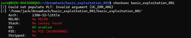 Dreamhack basic_exploitation_001