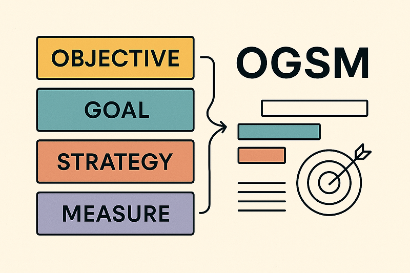 OGSM (Objective-Goal-Strategy-Measure)