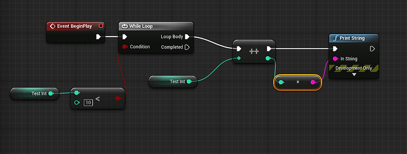Unreal Engine BluePrint While Loop