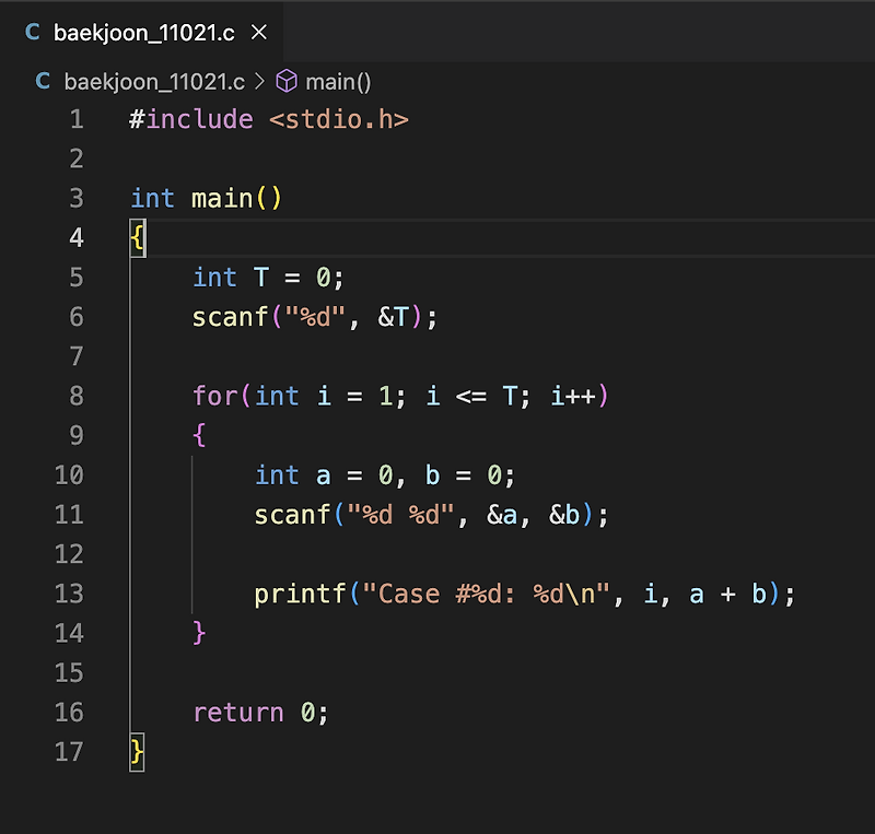 [백준]11021번_A+B - 7