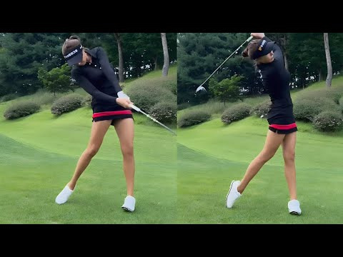 [세로골프TV] 감탄만 나오네요!! KLPGA 이시온 프로의 완벽한 무결점 스윙 모음 #이시온프로