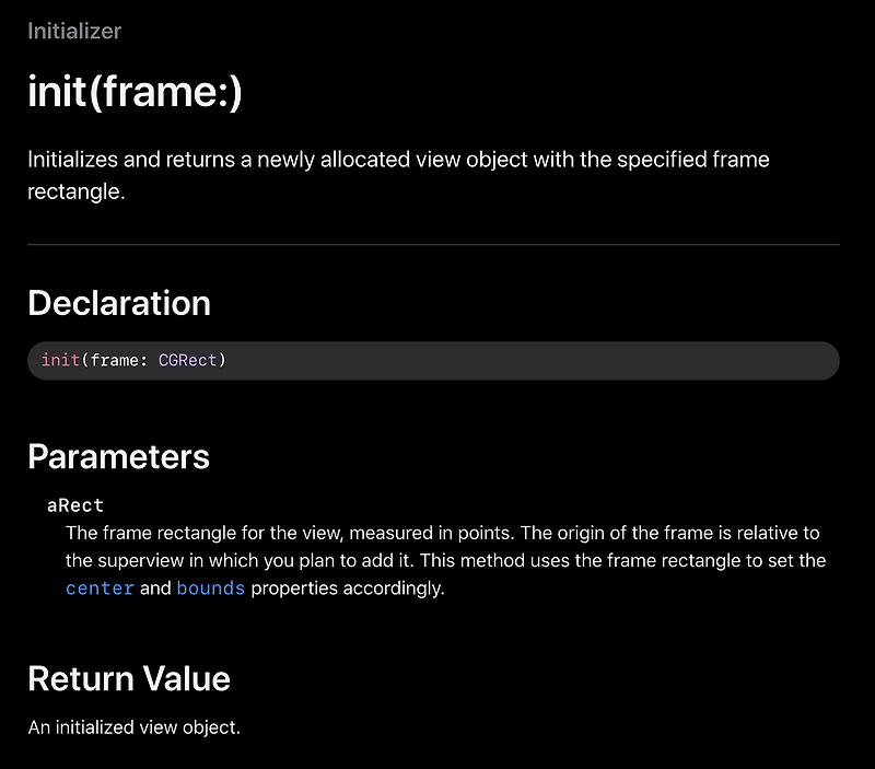 swift - init(frame:), init(coder:) 대해 알아보자