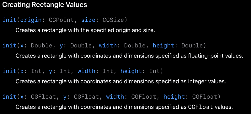 [Swift] CGRect :: 기록장