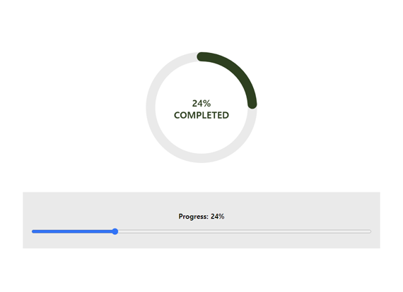 Circular SVG Progress Bar(진행 표시 줄)