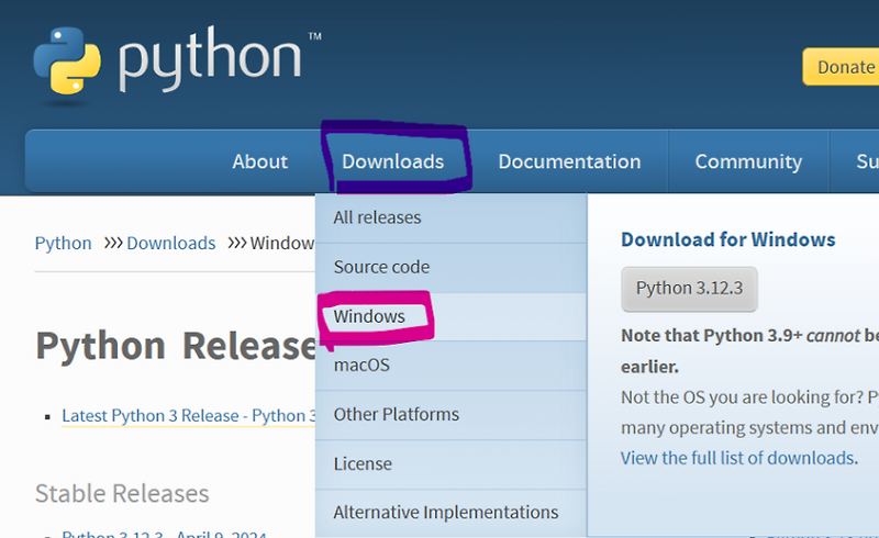 01-2. Python 설치 (install)
