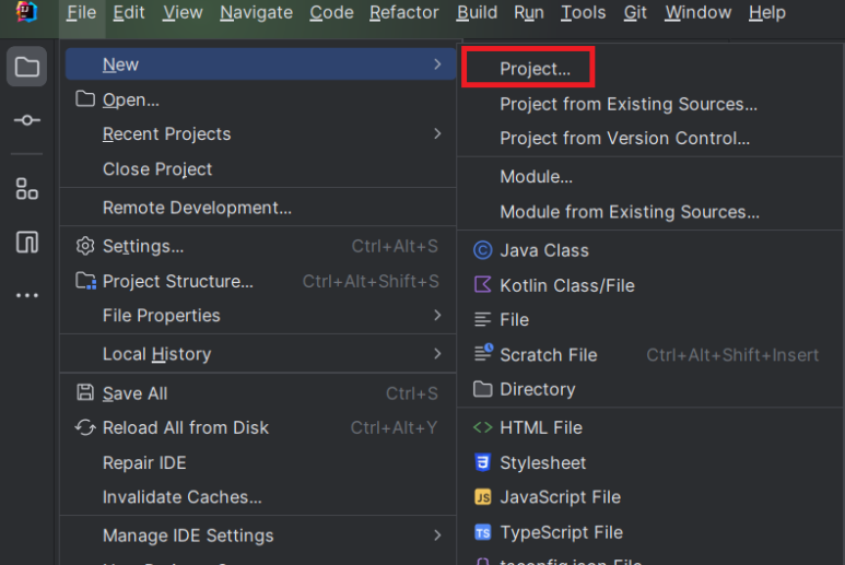 Intellij에서 React 프로젝트 생성하기