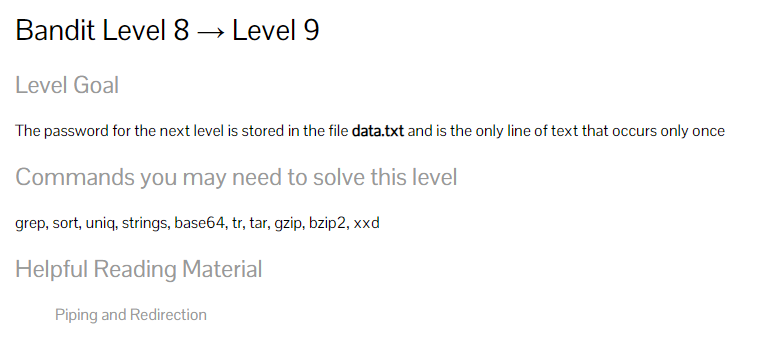 반딧 생존기 8일차 [bandit] level 8