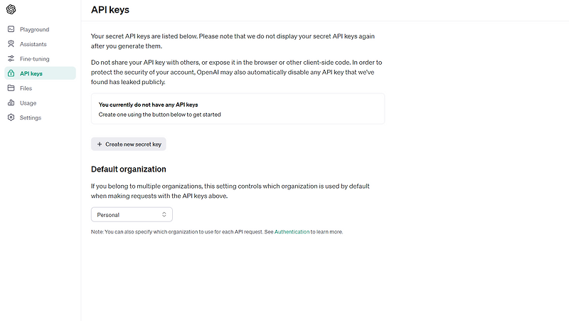 chat gpt api 이용 방법