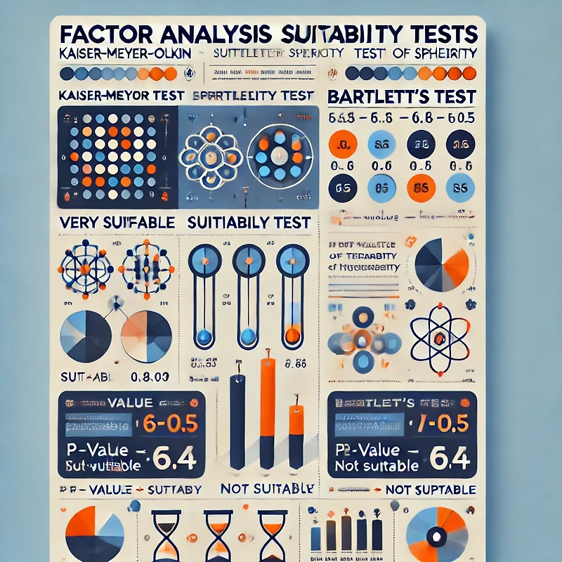 KMO Test (Kaiser-Meyer-Olkin Test)와 Bartlett's Test of Sphericity