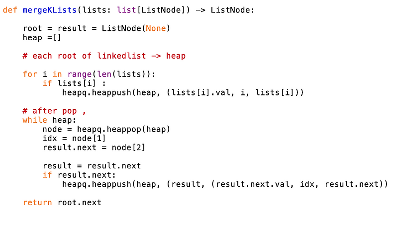 [LeetCode 23] Merge k Sorted Lists