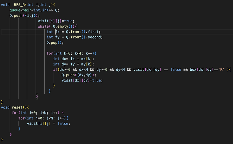 8/13 (백준 10026번) BFS문제