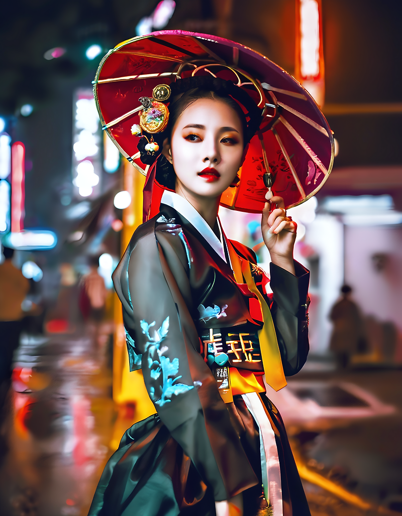 [SDXL 1.0] SDXL Prompt Styler와 조합한 한복 - #5