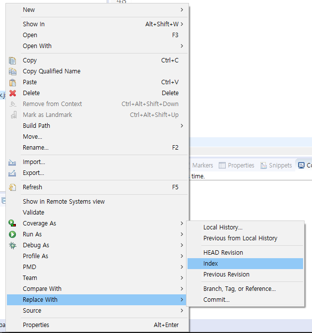 Eclipse | Git Revert 하기 :: venh.log
