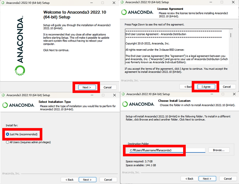 anaconda, git bash 설치하기