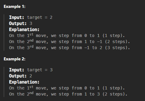 LeetCode : 754. Reach a Number