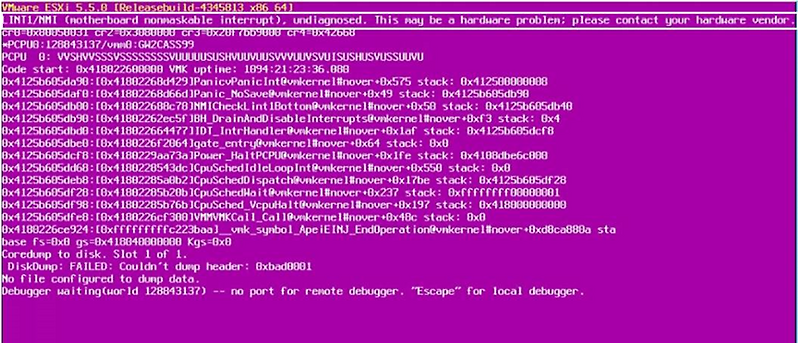 [VMware] ESXi PSoD란?
