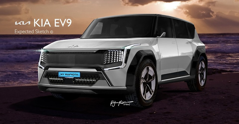 [일상 Issue] 기아 대형 전기차 SUV EV9 티저이미지 영상 공개