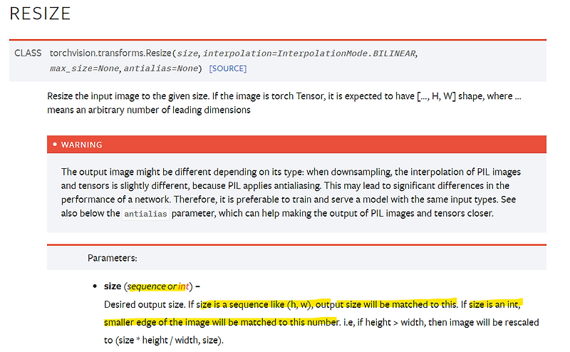 Pytorch Transformsresize 후 Transformscentercrop 하는 이유 