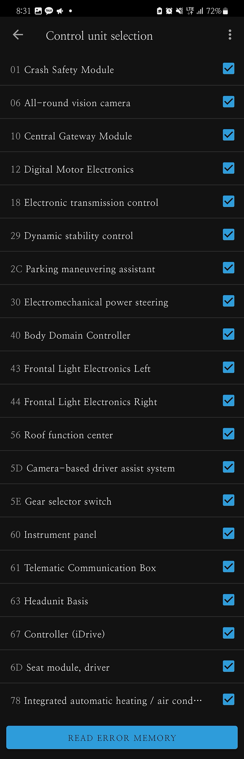 [자동차를 잘 써보자-1] 어떤 데이터를 가져올 수 있을까? Veakpeek OBD Check BLE with MINI ...