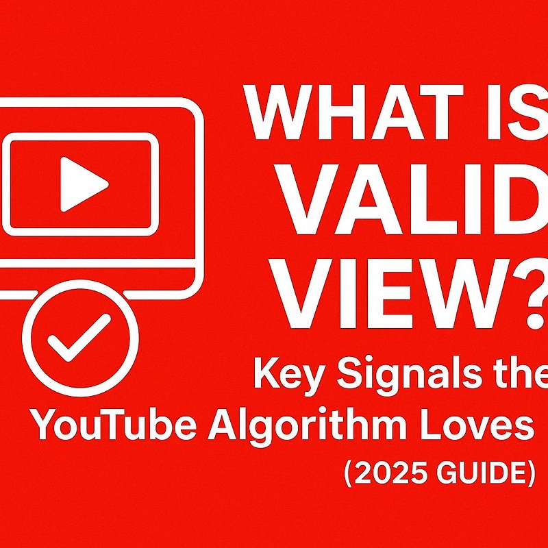 What Is a Valid View?｜Key Signals the YouTube Algorithm Loves (2025 Guide)