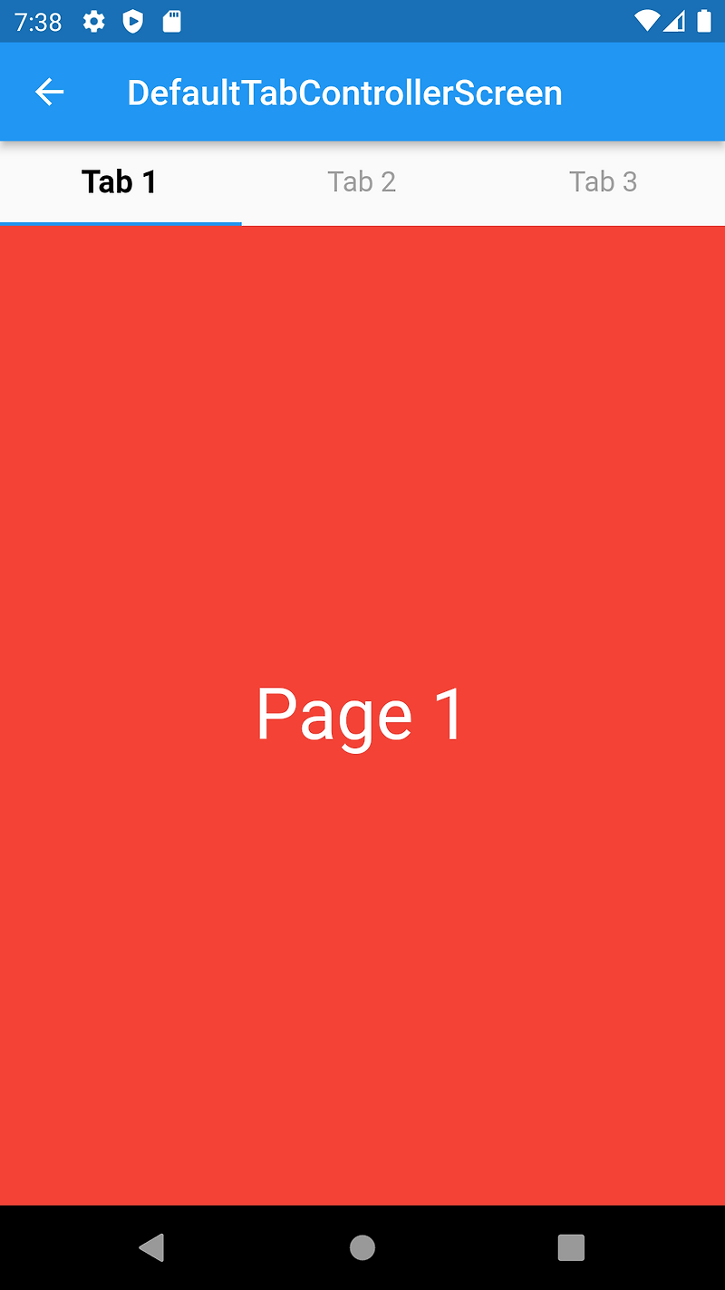 [Flutter] DefaultTabController, TabBar, TabBarView Widget - 사용법