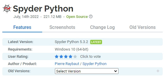 Spyder Python 무료 다운로드