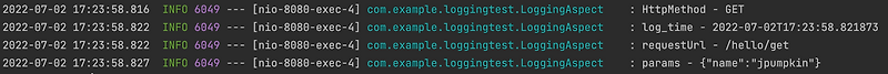 Aspect(aop) 사용해보기 - logging (with. kotlin)