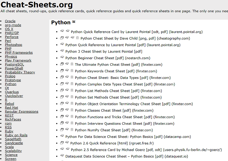 Cheat-Sheets.org - 프로그램 커닝페이퍼