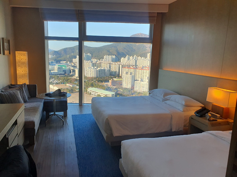 [부산] 호캉스 파크 하얏트 수영장 디럭스 패밀리 트윈 스탠다드 킹 가족여행 이용후기