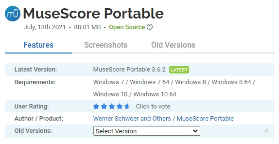 MuseScore Portable 무료 다운로드
