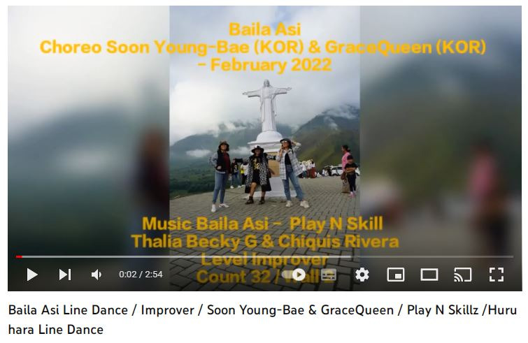 Baila Asi Line Dance / Improver / Soon Young-Bae & GraceQueen / Play N ...