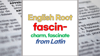 영단어 어근 fascin 주요 영어단어 - 어원은 (라틴어; fascinatus, fascinare, fascinus ...