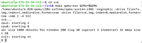 mac m1 환경에서 xv6 빌드하기(UTM, EC2)