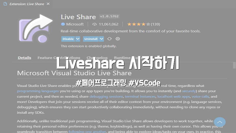 VSCode Liveshare로 페어 프로그래밍 시작하기
