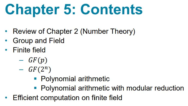 5장-Finite Fields and Polynomial Operation