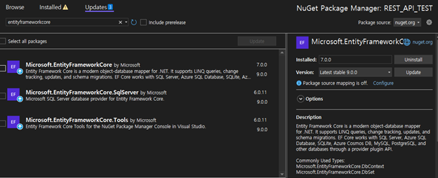 (해결) ASP.NET - Nuget Package 설치 오류 (NU1301)