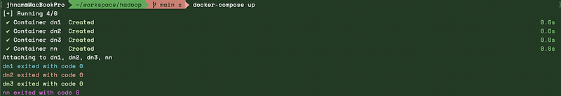 Docker Compose 실행과 동시에 종료 Docker Compose Exited With Code 0