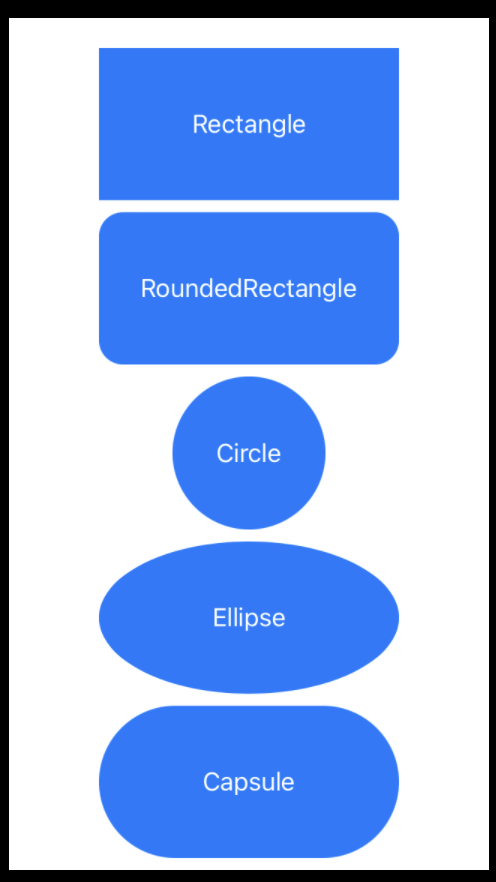 [iOS - SwiftUI] Rectangle, RoundedRectangle, Circle, Ellipse, Capsule 사용 방법