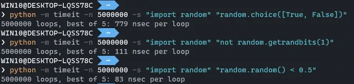 Python random bool 생성 :: STUDY BITS