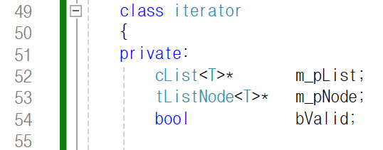 C++ 기초 : list iterator
