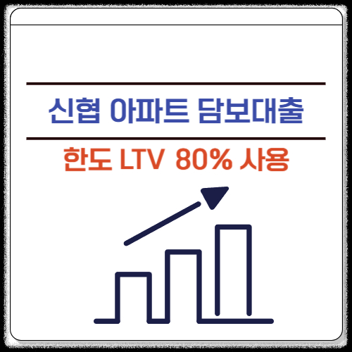 신협 아파트 담보대출 한도 LTV 80% 사용하는 방법 - 경제는내친구