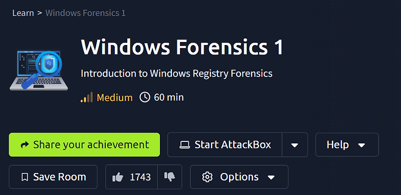 [TryHackMe] Windows Forensics 1 :: 윱