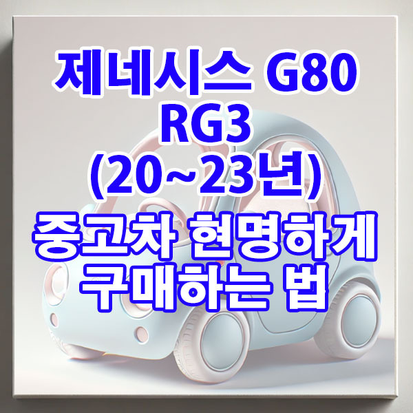 제네시스 G80(RG3) (20~23년) 중고차 현명하게 구매하는 법
