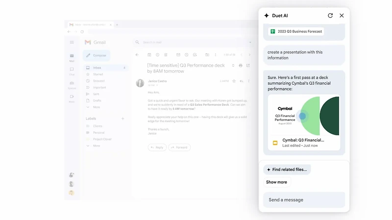 Google Workspace Labs에서 곧 시작될 Duet AI 측면 패널 테스트 대한 정보 및 사용자 경험을 혁신할 이 ...