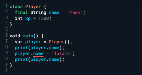 Dart Classes(클래스) - Class, Constructors — 개발 노트