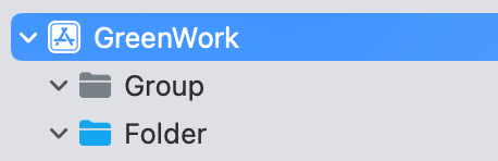 Xcode - Group vs Folder :: iOYES