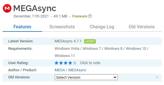 MEGAsync 무료 다운로드