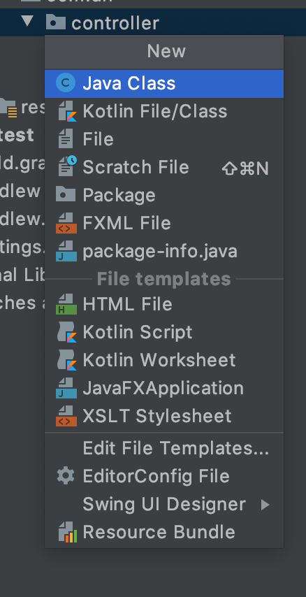 IntelliJ IDEA CE. Spring Boot + Gradle + View