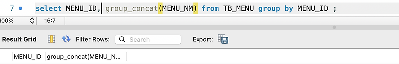 [MySQL] GROUP_CONCAT 사용하기