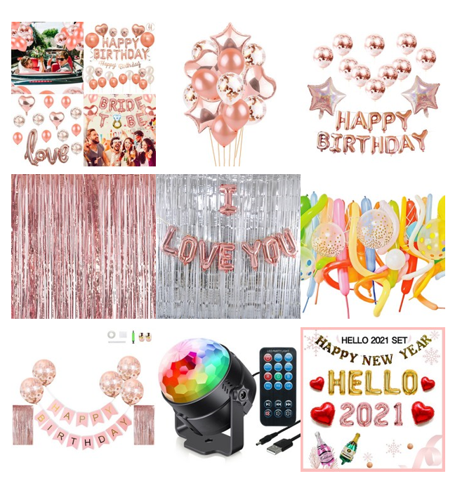 파티 용품 가성비 상품! 파티 장식 가격순 정리! (해피 벌룬, 기념일 풍선, 축하 장식, 인기 기념 이벤트, 연말파티, 연초 ...